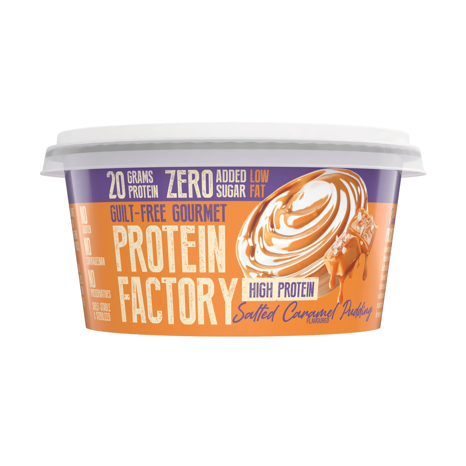 PROTEIN PUDDING - SALTED CARAMEL - 20G PROTEIN - 8X200G – The Protein ...
