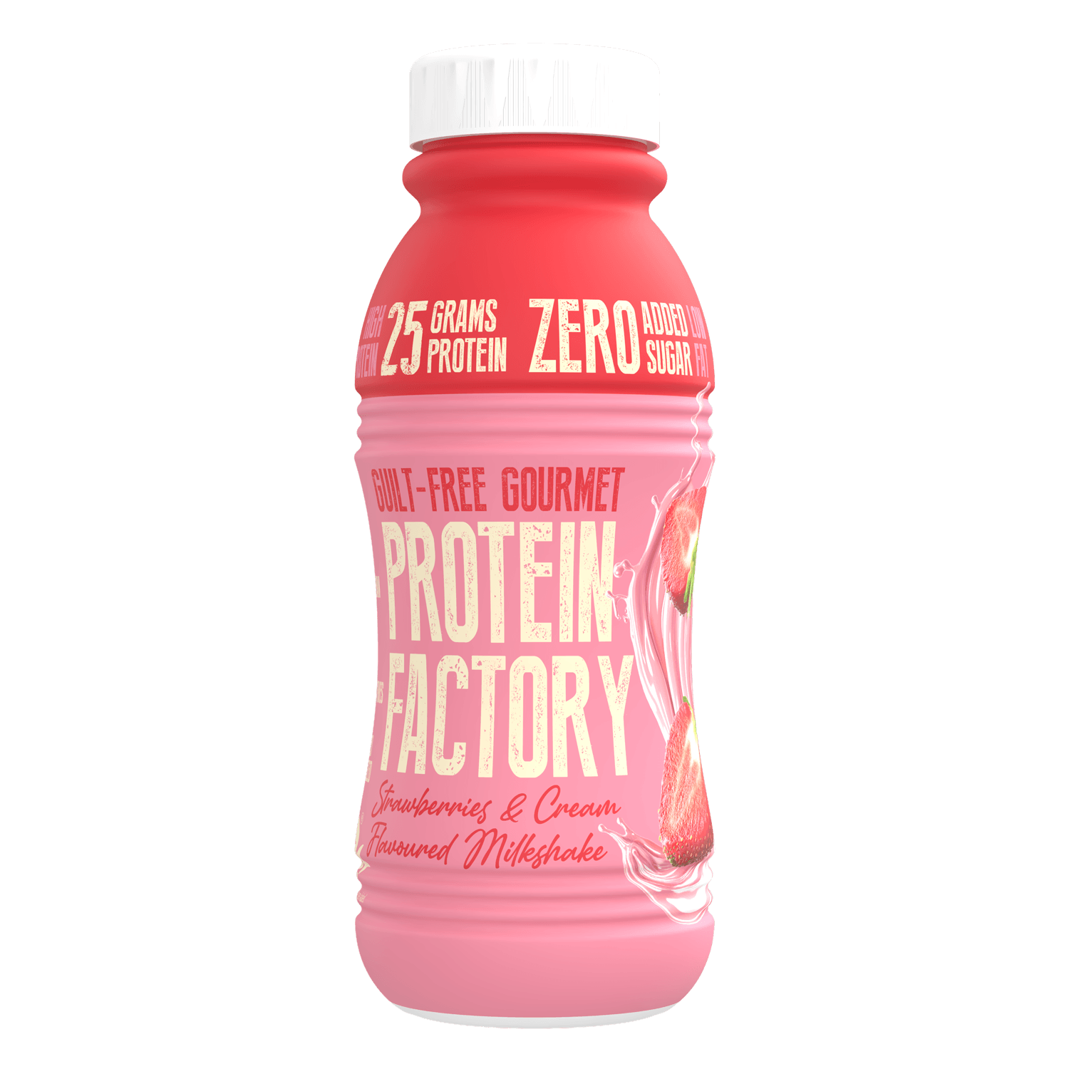 PROTEIN MILKSHAKE - STRAWBERRIES AND CREAM - 25G PROTEIN - 8X300ML ...