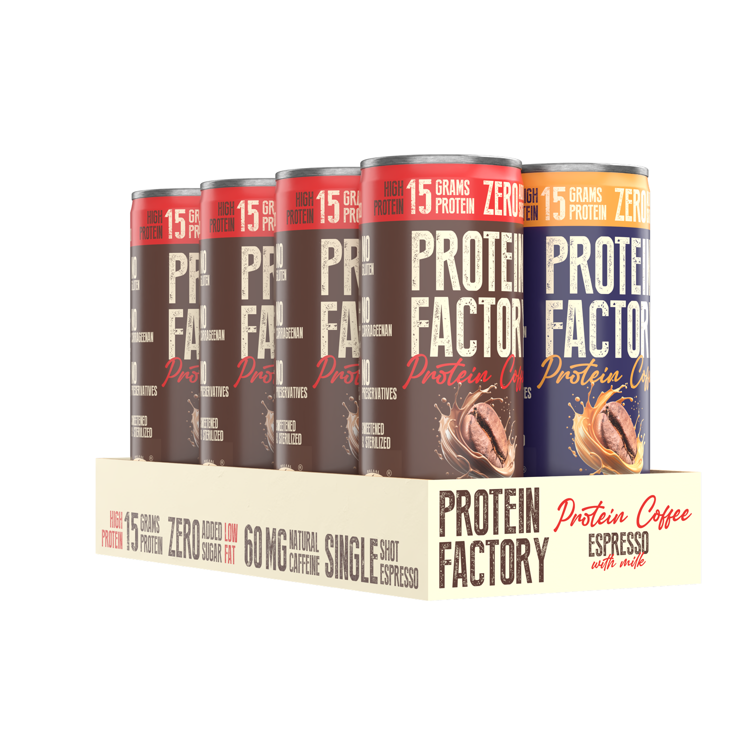 PROTEIN COFFEE MIXED TRAY - ESPRESSO - 15G PROTEIN - 8X240ML – The ...